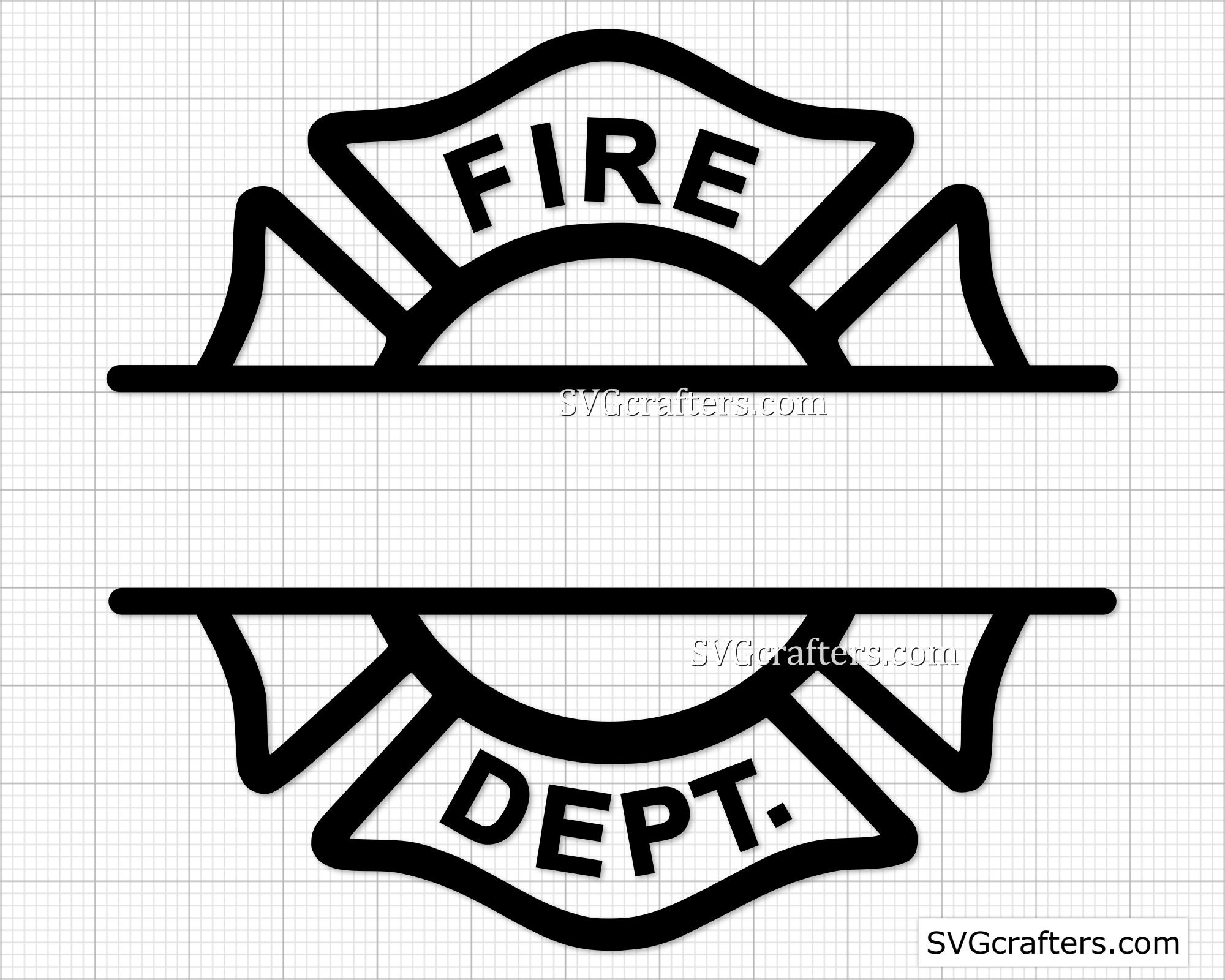 Custom Number With Fire Dept Svg, Firefighter Svg, Maltese Cross Svg ...