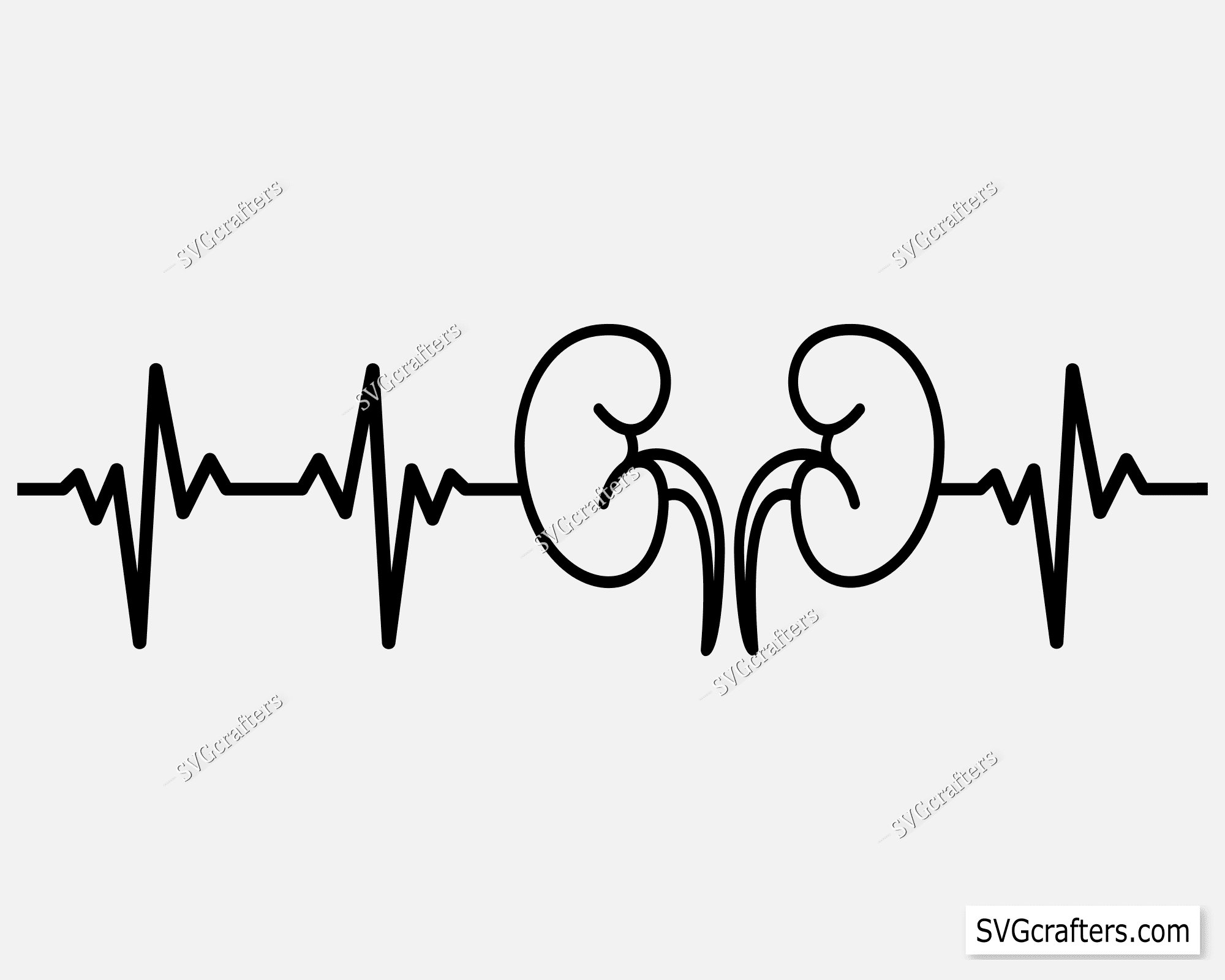 Kidney Heartbeat Svg Png Kidney Svg Dialysis PCT Svg - Etsy Canada