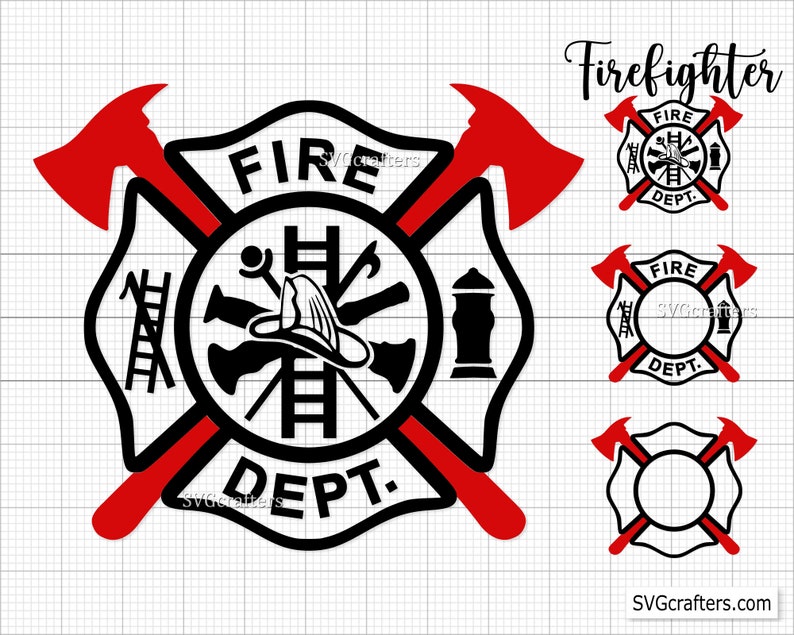 Firefighter Svg, Fireman Svg, Fire Dept Svg, Fire Department Svg, Fire ...