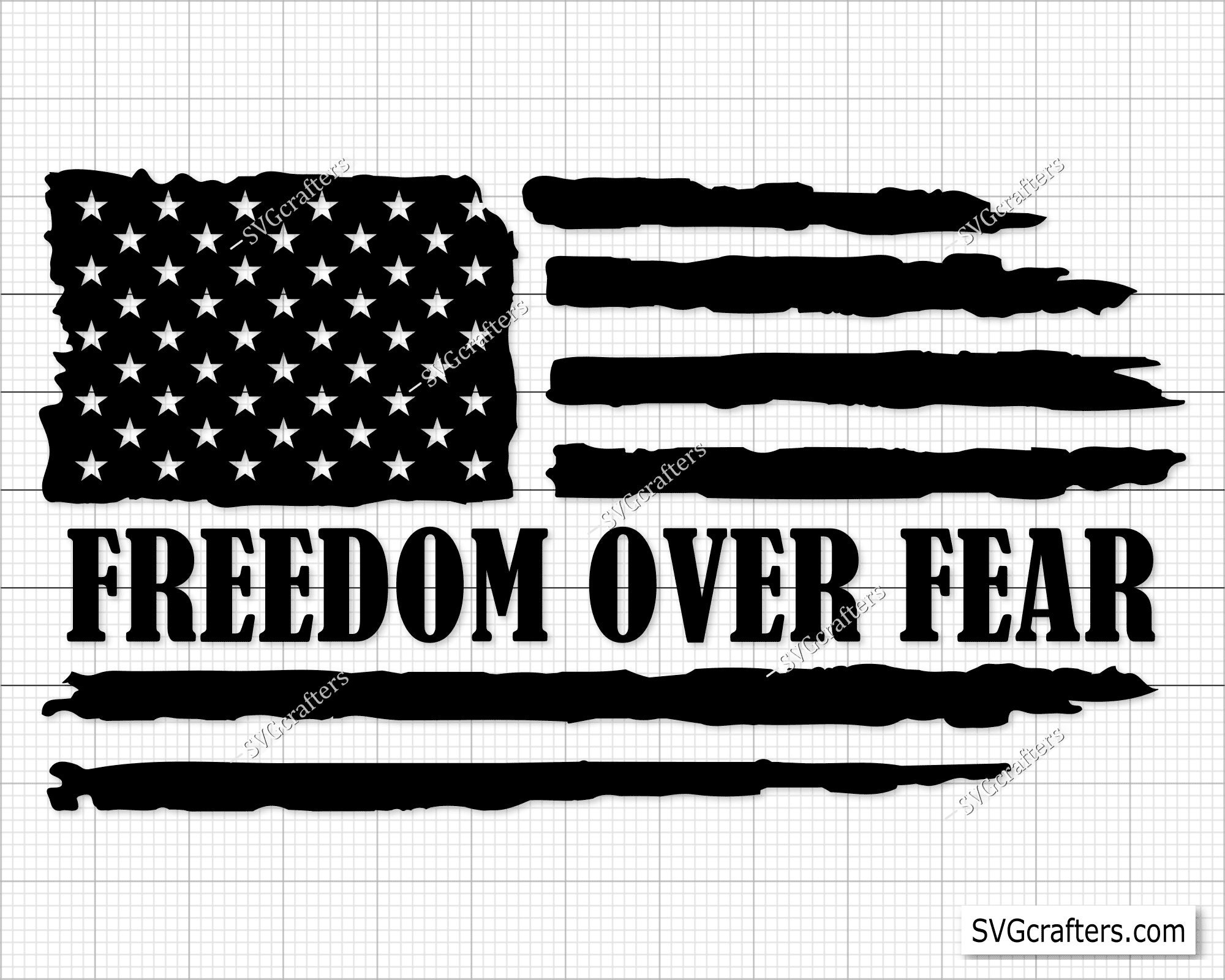 Freedom Over Fear Flag Svg Freedom Svg Medical Freedom Svg - Etsy
