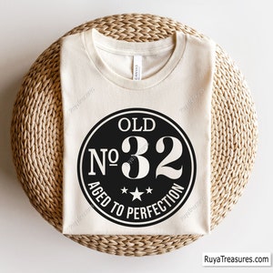 32nd Birthday Svg Png, 32nd Svg, Aged to Perfection Svg, 32 and ...