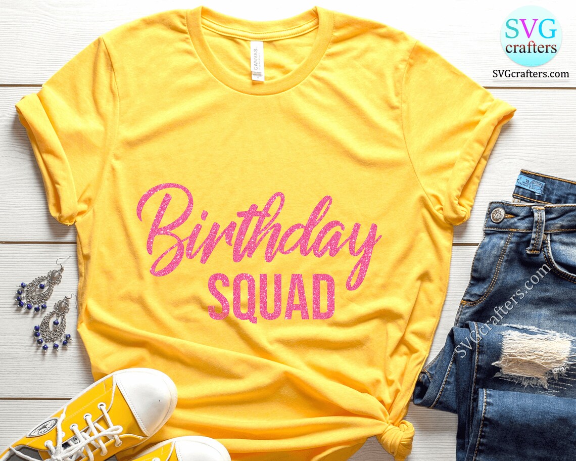 Birthday Squad Svg Birthday Queen Svg Happy Birthday Svg Etsy