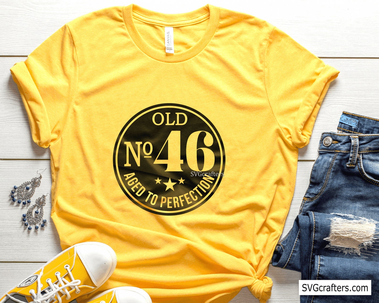 46th Birthday Svg 46th Svg Old Number 46 Svg 46th Cut File - Etsy