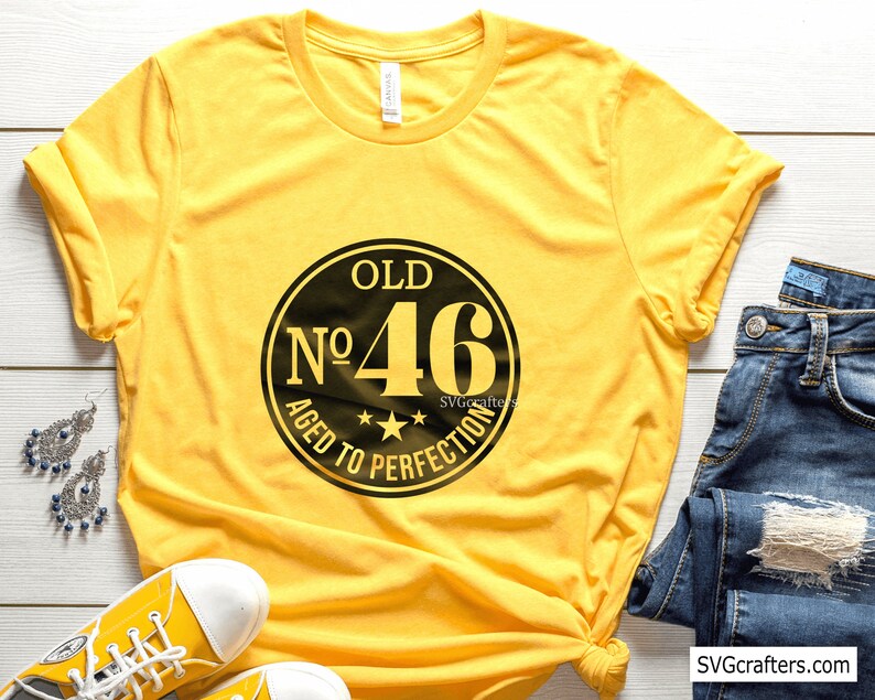 46th Birthday Svg 46th Svg Old Number 46 Svg 46th Cut File - Etsy
