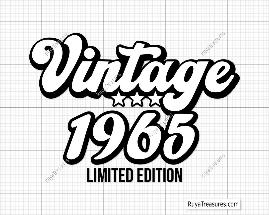 Vintage 1965 Svg, 60th Birthday Svg Png, 60th Svg, Aged to Perfection ...