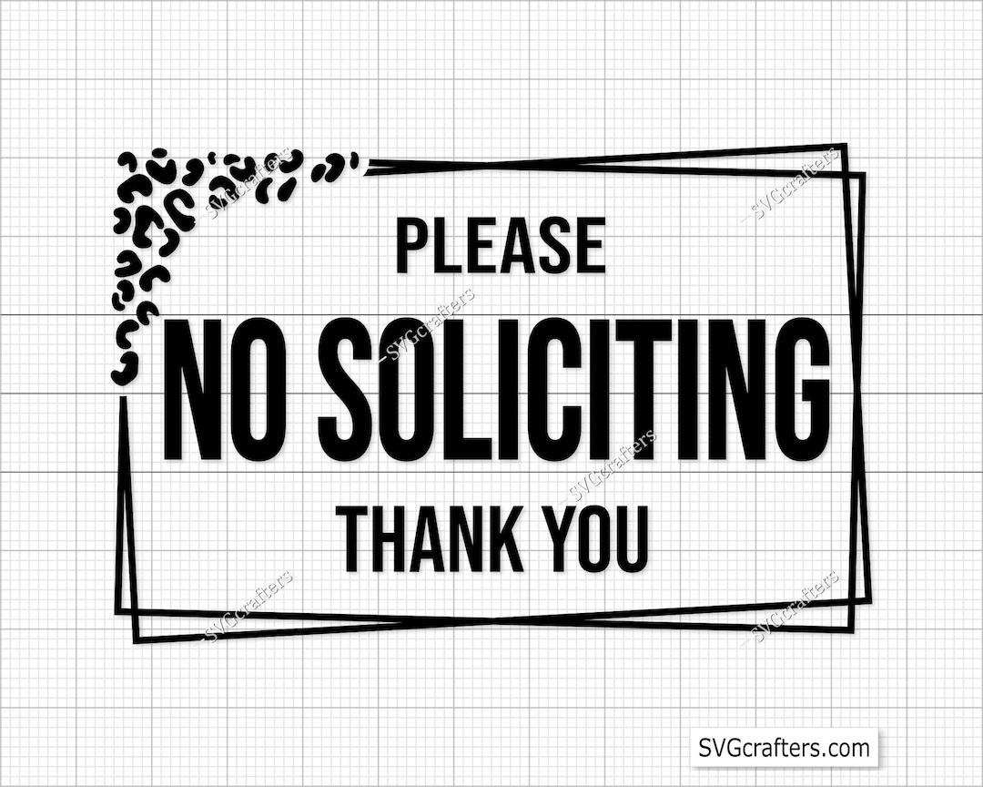 Please No Soliciting Svg Png, Please No Soliciting Thank You Svg ...