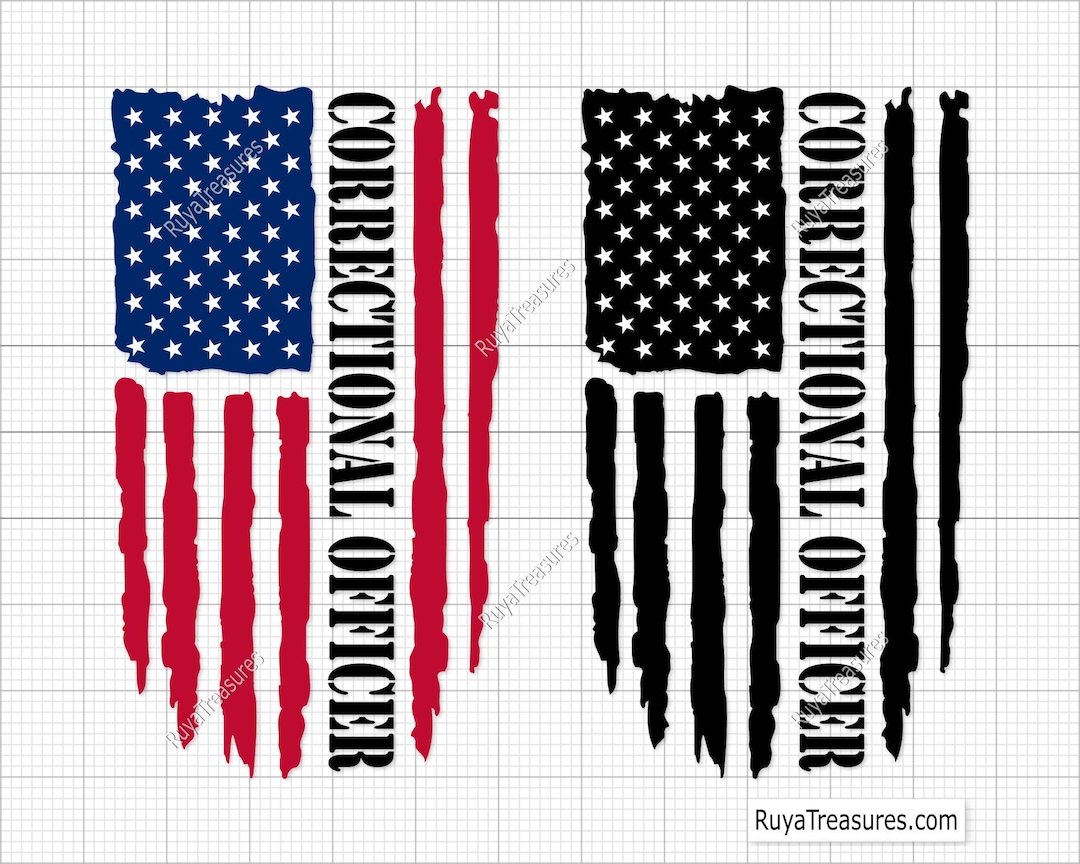 Correctional Officer Flag Svg, Correctional Officer Svg, Corrections ...