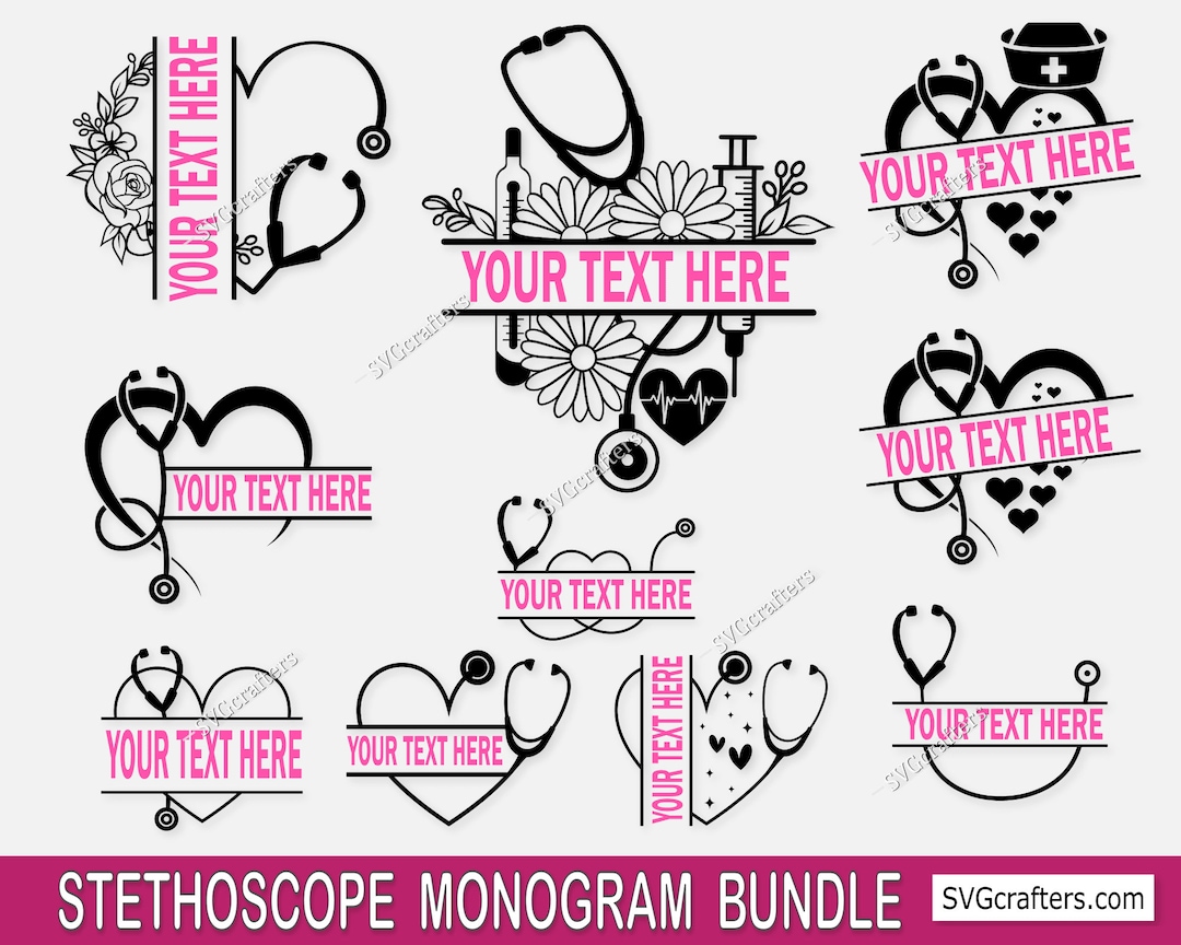 Nurse Monogram Svg Png, Nurse Svg Png, Nurse Sayings, Nurse Life Svg ...