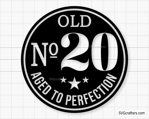 20th birthday svg 20th svg Old Number 20 svg 20th Cut File | Etsy