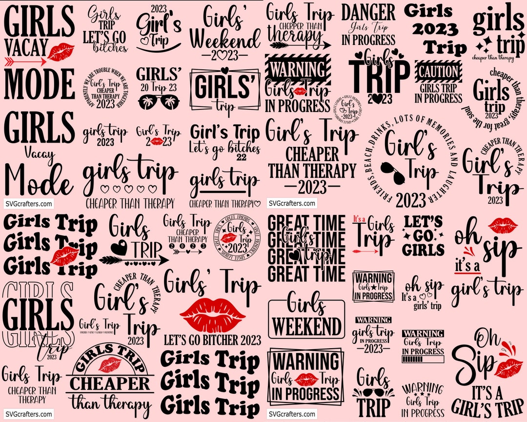 Girls Weekend Svg, Girls Trip Svg Bundle, Vacation Svg, Girls Trip Svg ...