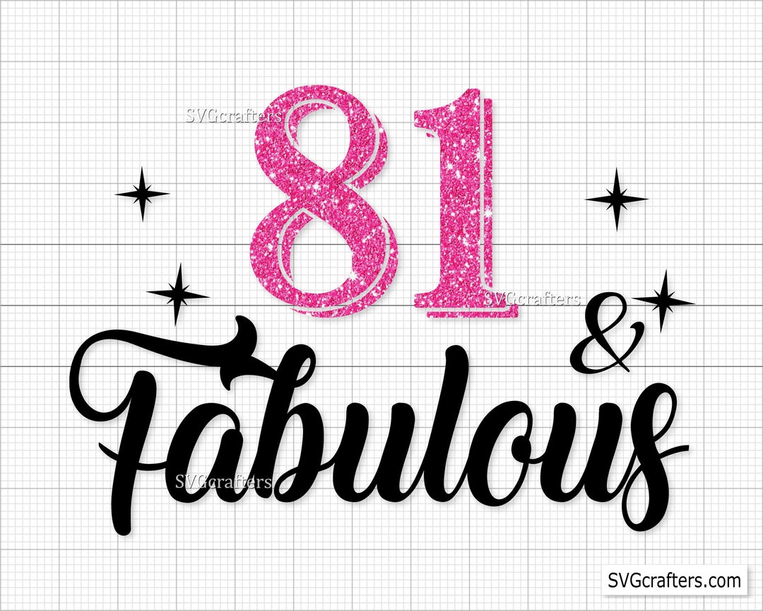 81st Birthday Svg Png, 81st Svg, Aged to Perfection Svg, 81 and ...