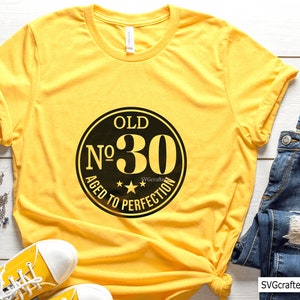 30th Birthday Svg, 30th Svg, Old Number 30 Svg, 30th Cut File for ...
