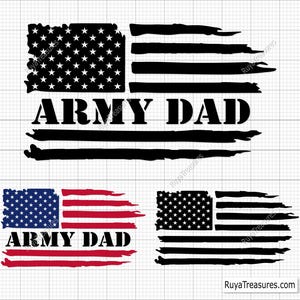 Army Dad Svg Png, Proud Army Dad Svg, Military Dad Svg, Veteran Soldier ...