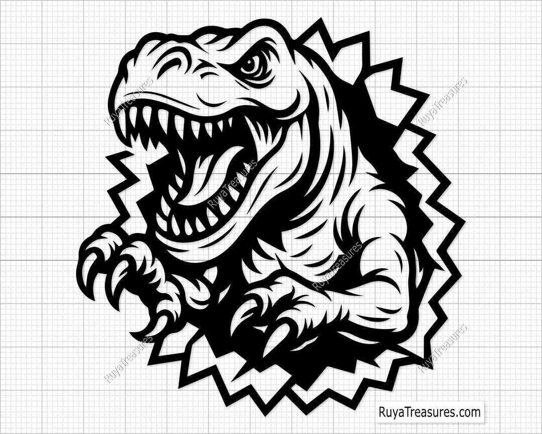 T-rex Smash Svg, Dinosaur Svg, Jurassic Svg, T Rex Cut File, Dino ...