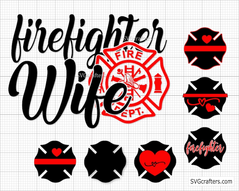 Fire Dept Svg Firefighter Svg Maltese Cross Svg Fireman - Etsy