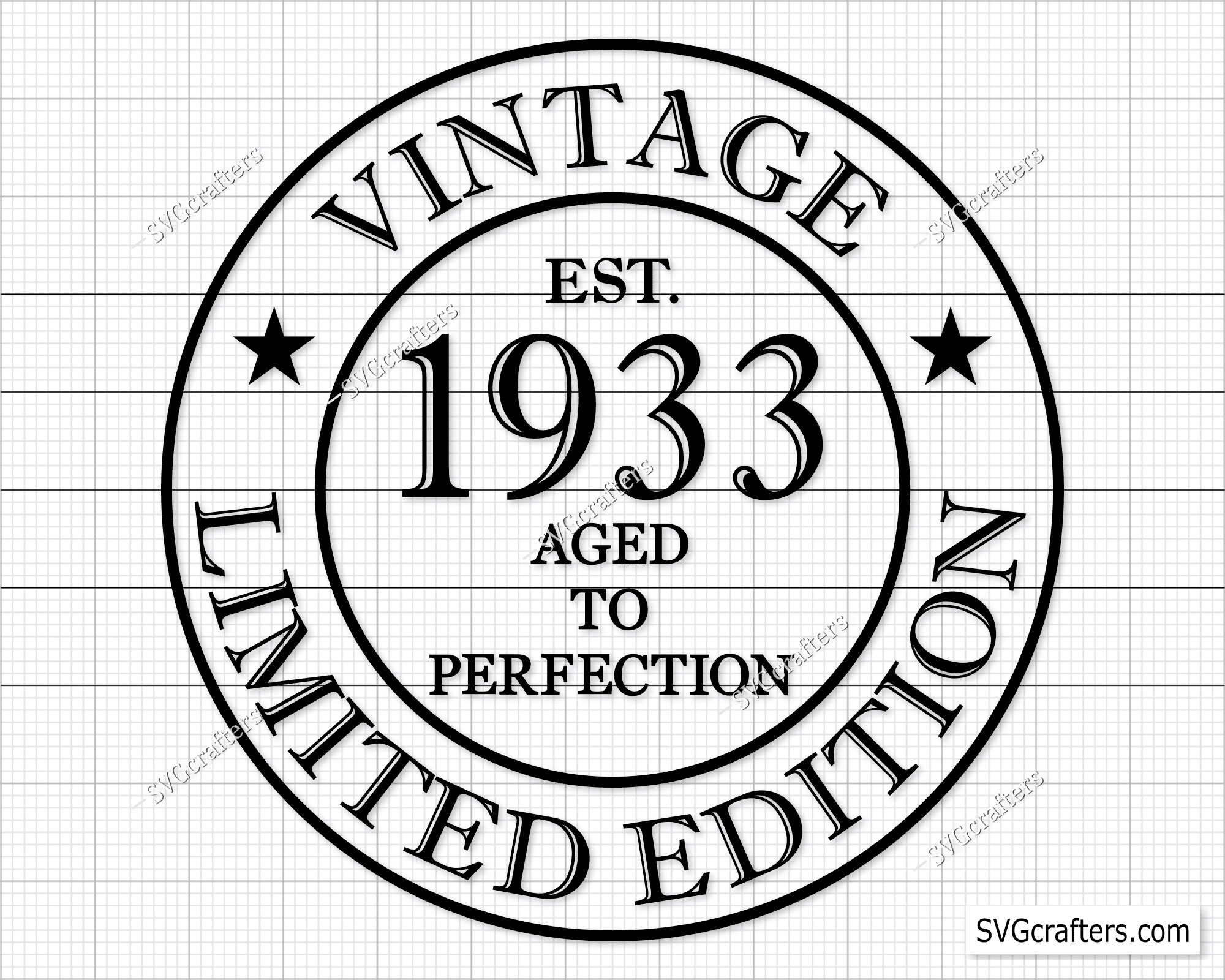 90th Birthday Svg 90th Svg Old Number 90 Svg Vintage 1933 - Etsy Canada