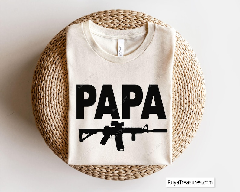 Papa Rifle Design Svg Bundle, Tactical Dad Gift Svg, Rifle Papa Letters ...