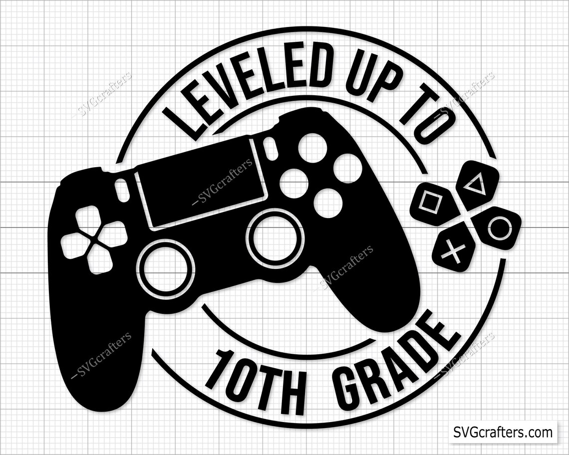 Leveled up to 10th Grade Svg 10th Birthday Svg My 10th - Etsy