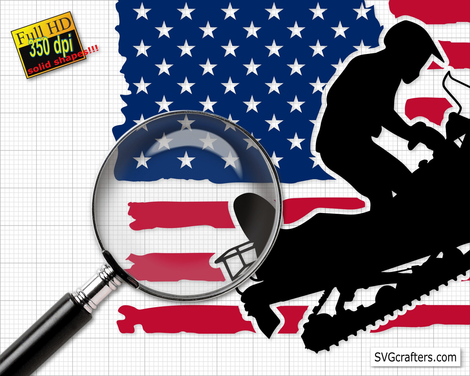 Snowmobile Man Flag SVG Snowmobile Svg Sledlife Svg Skiing - Etsy