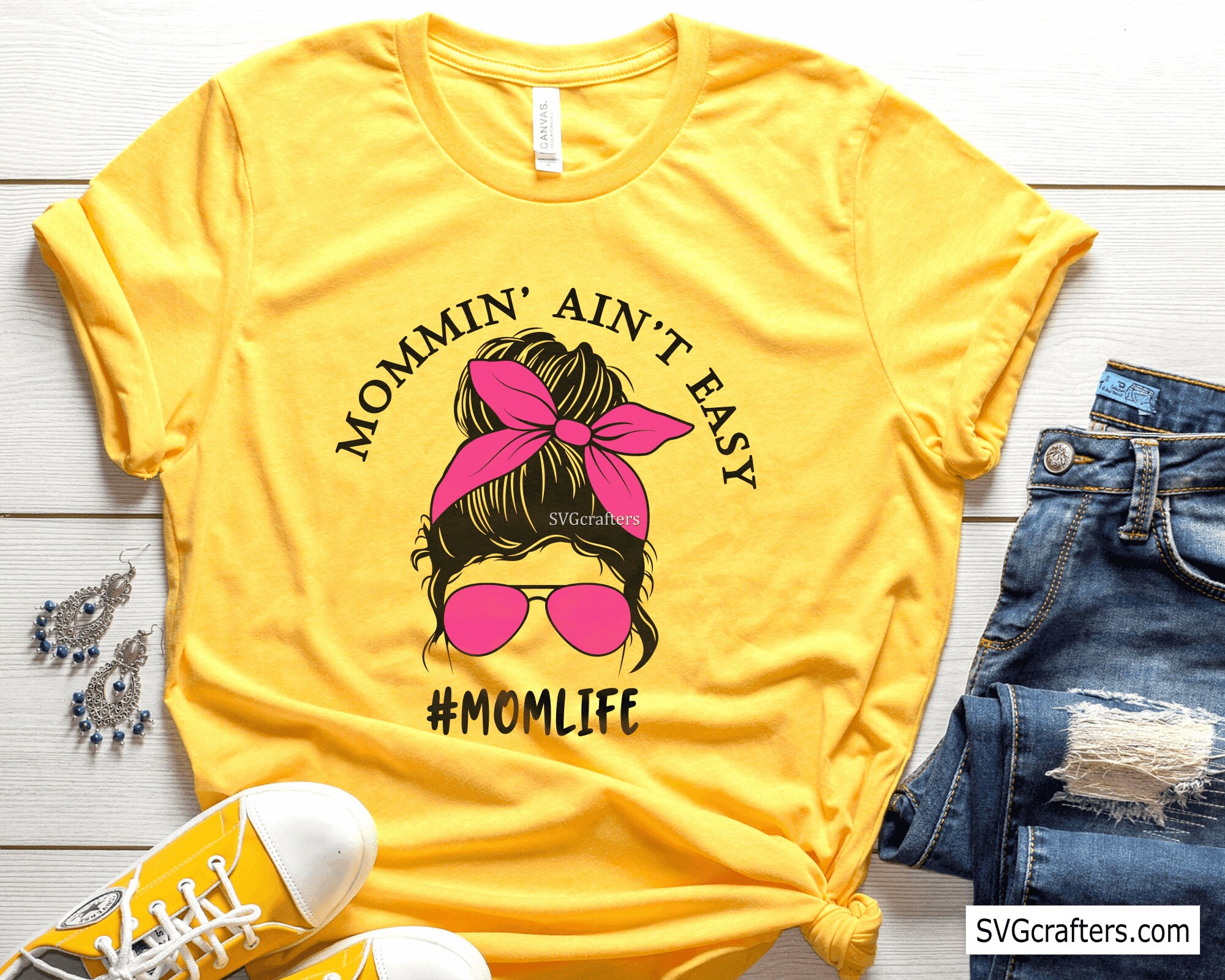 Mommin' Ain't Easy Svg Mama Svg Mom Svg Mom Life - Etsy