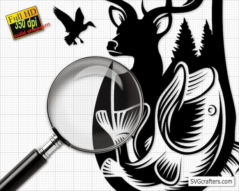 Deer Hunting Svg Fishing Duck Scenery Svg Png Fishing Svg - Etsy
