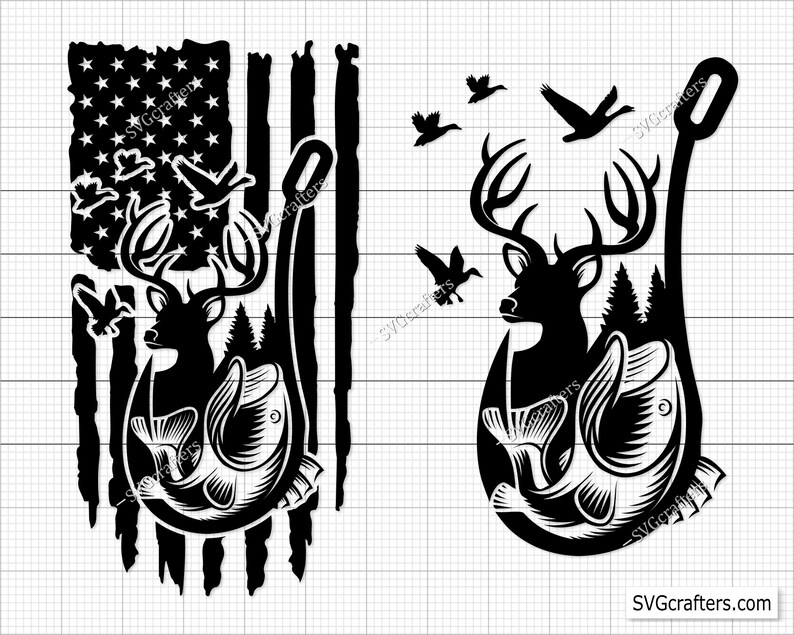 Deer Hunting Svg Hunting Svg Fishing Svg Deer Svg Deer - Etsy