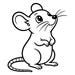 Cute Mouse Svg, Kawaii Mouse Outline Svg, Adorable Baby Mouse Clipart ...