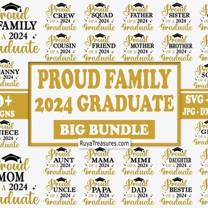 Proud Family of 2024 Graduate Svg Bundle, Proud Graduate Family Svg Png ...