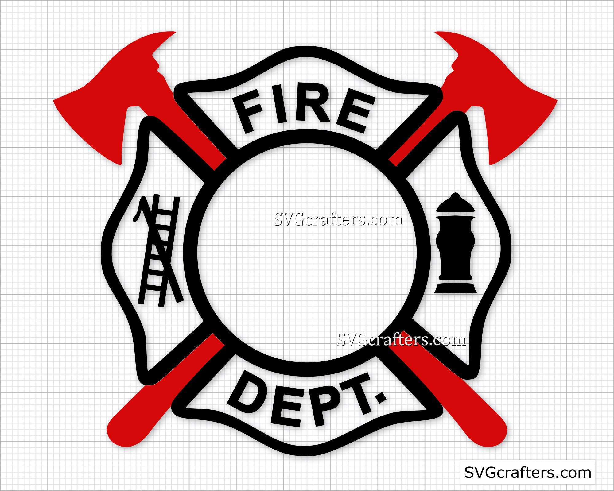 Fire Dept Svg, Firefighter Svg, Maltese Cross Svg, Fireman Svg, Fire ...