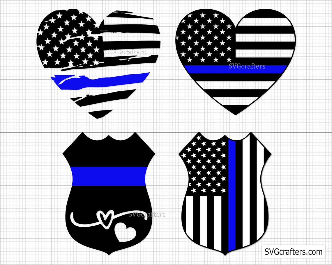 Bundle Police Svg Png, Thin Blue Line Svg, Police Officer Svg, Thin ...