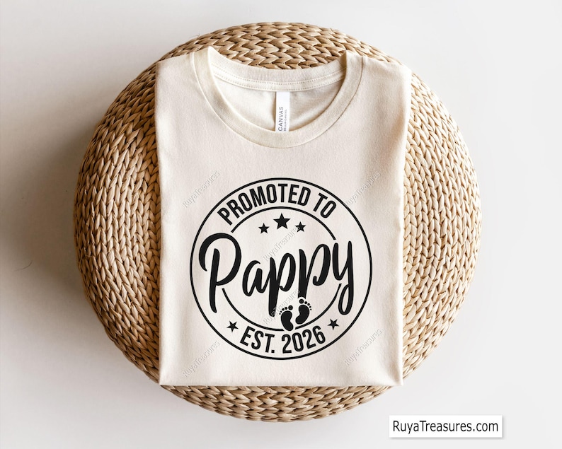 Promoted to Pappy Svg Png, Baby Announcement Svg, Established Svg ...
