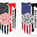 Personalized Firefighter Flag Svg, Custom Firefighter Flag Svg, Fireman ...