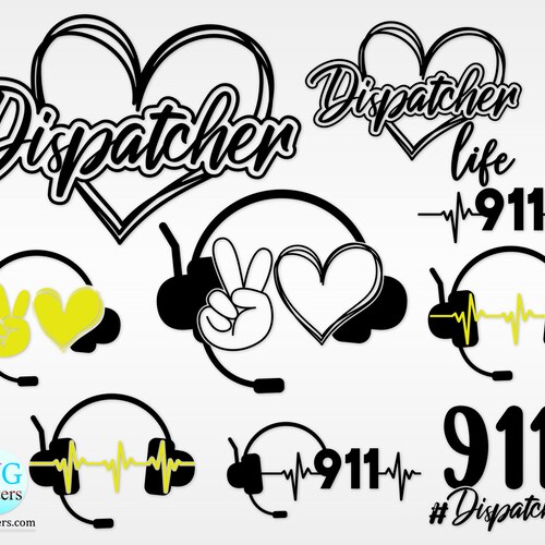 Bundle Dispatcher Svg 911 Dispatcher Svg Dispatch Svg - Etsy