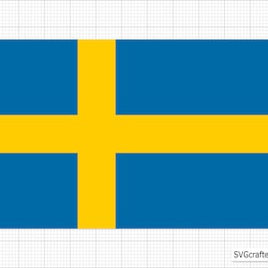 Flag of Sweden Svg Png, Swedish Svg, Sweden Flag, Sweden Flag Vector ...