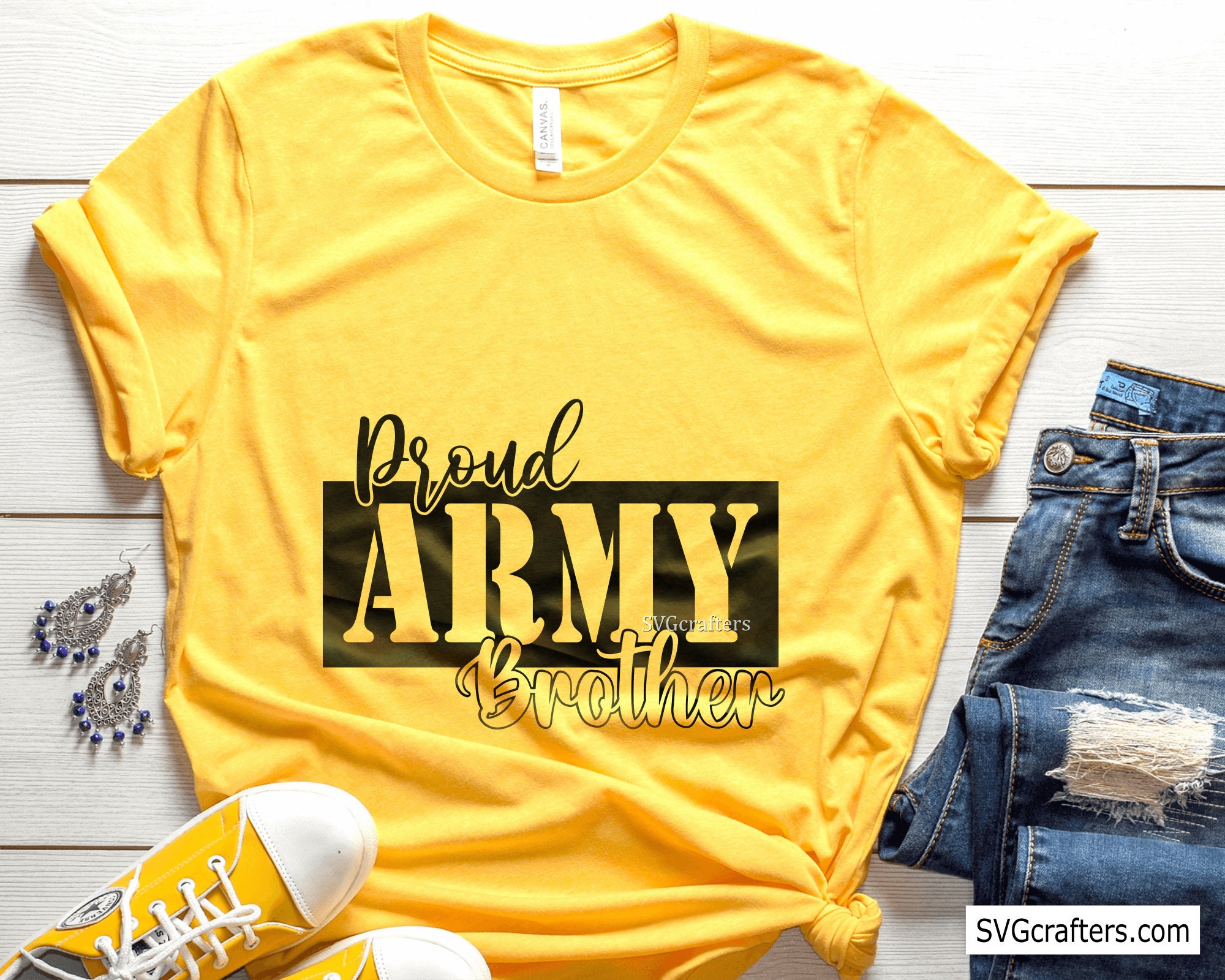 Proud Army Brother Svg Army Svg Army Brother Svg Army Wife - Etsy
