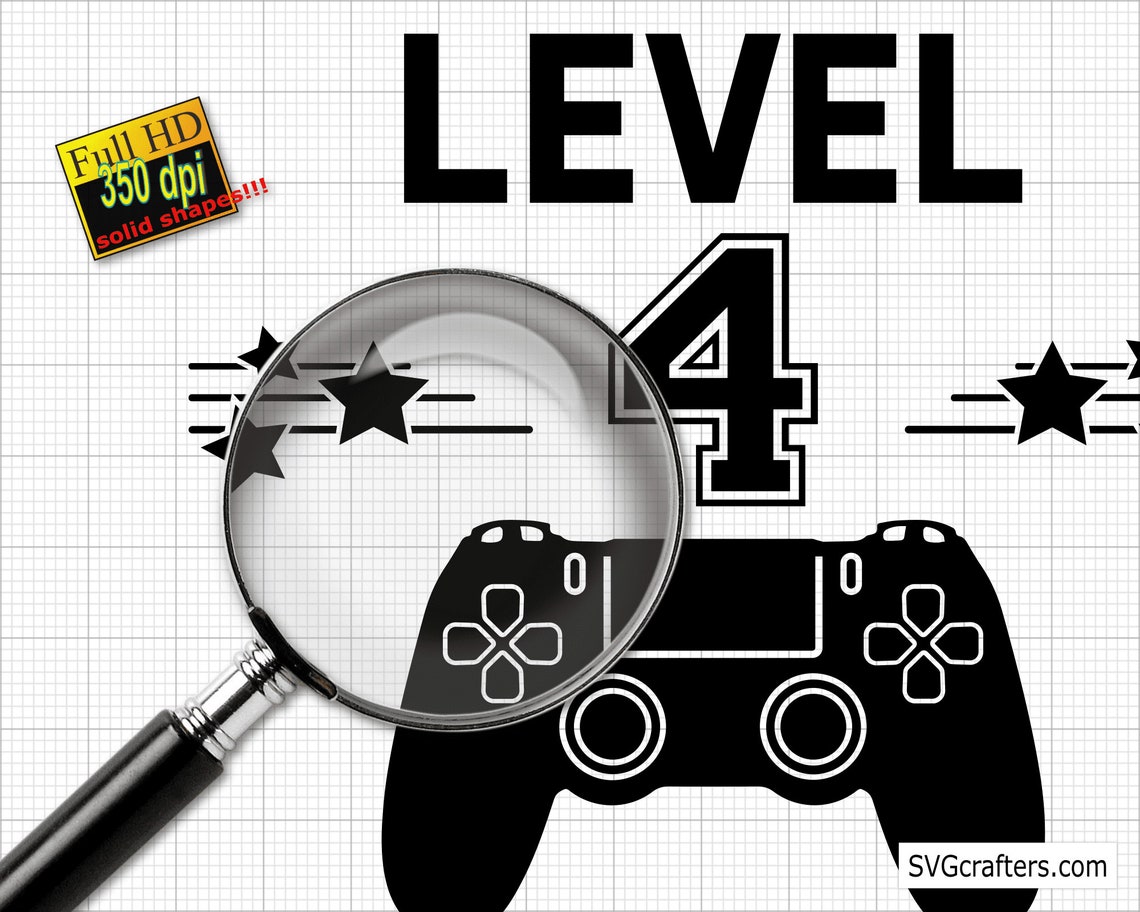 Level 4 Unlocked Svg 4th Birthday Svg My 4th Birthday Svg - Etsy