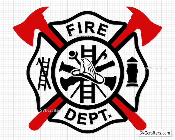 Fire Department Maltese Cross Vector