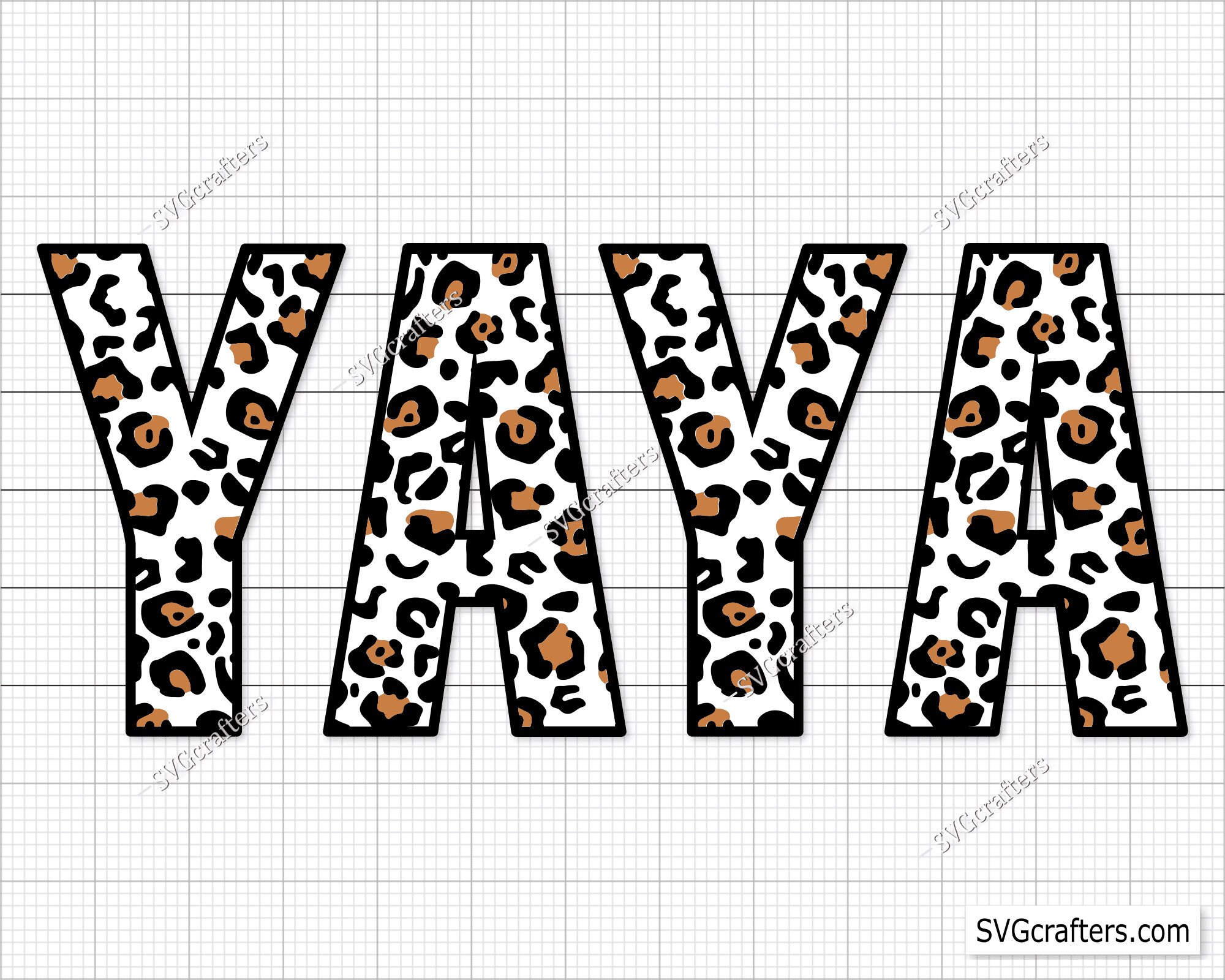 Leopard Yaya Svg Grandma Svg Mom and Nana Svg Mom and - Etsy