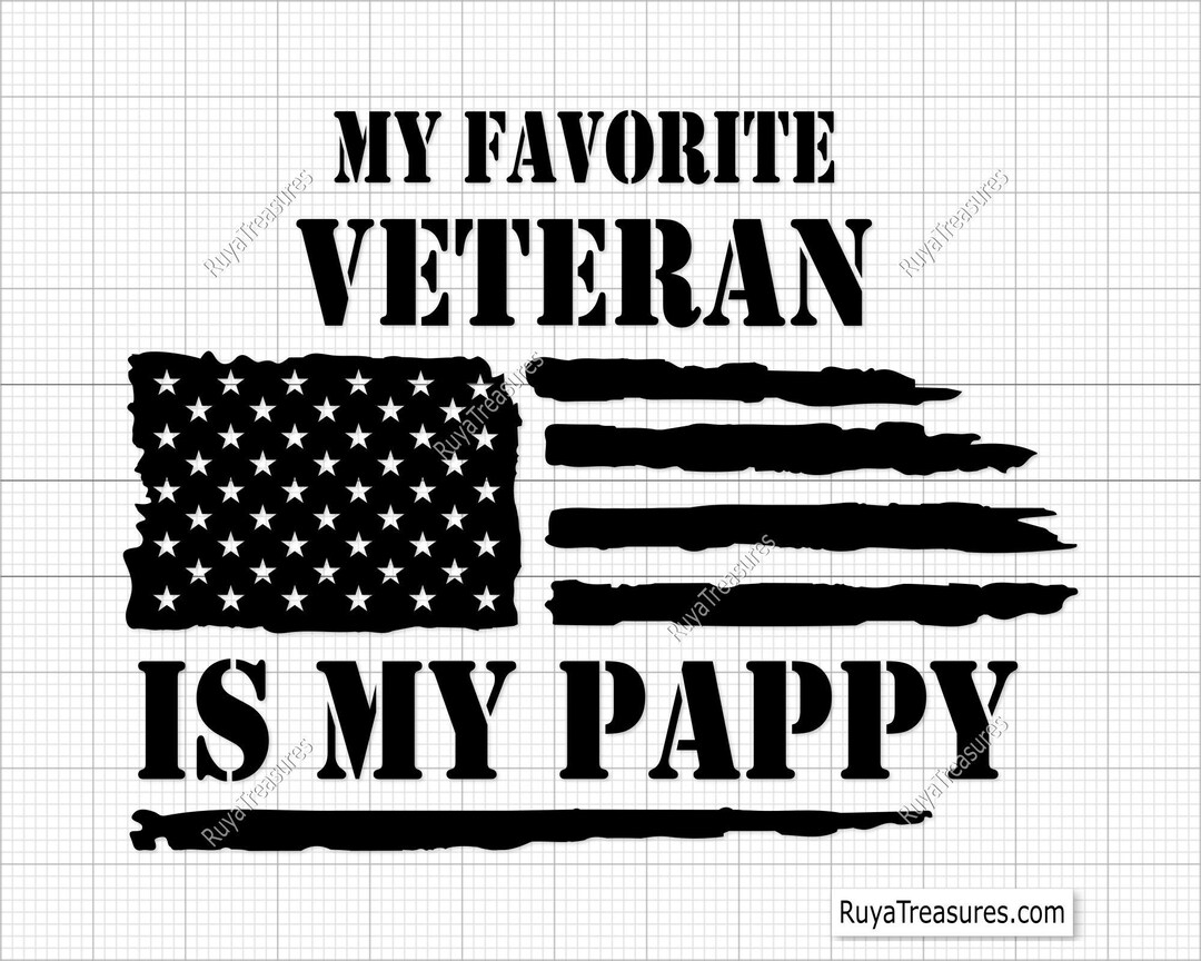 My Favorite Veteran is My Pappy Svg, Veteran Pappy Svg, Military ...