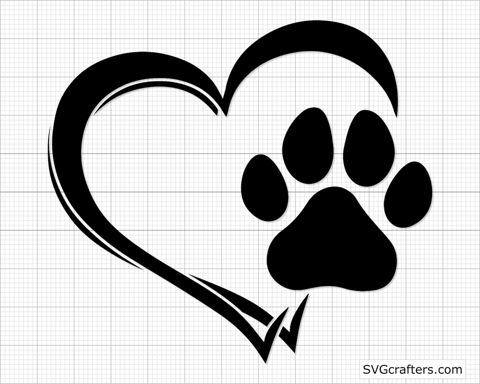 Pfotendruck svg Hundepfoten svg Hundepfote svg Pfote svg - Etsy.de