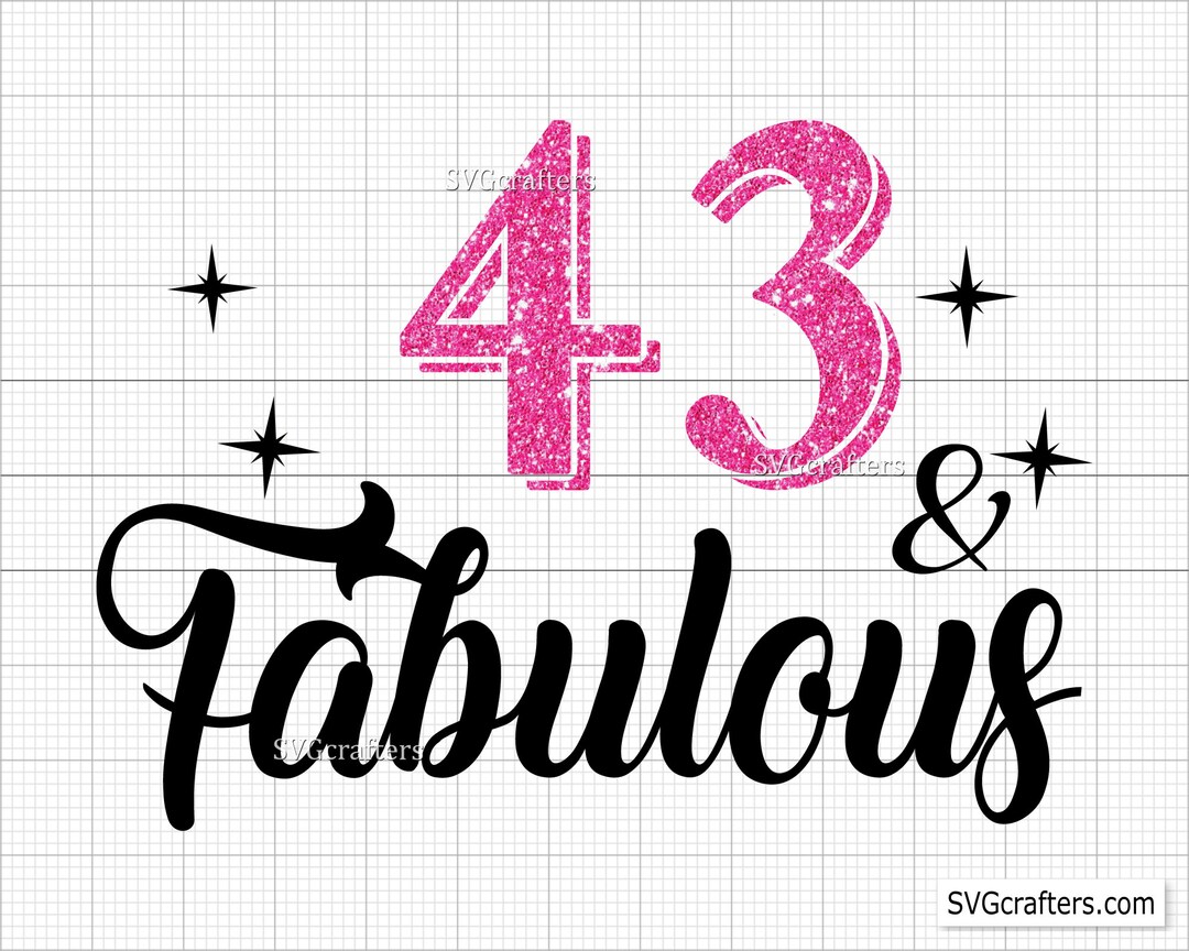 43rd Birthday Svg Png, 43rd Svg, Aged to Perfection Svg, 43 and ...