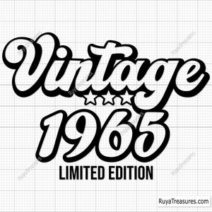 Vintage 1965 Svg, 60th Birthday Svg Png, 60th Svg, Aged to Perfection ...