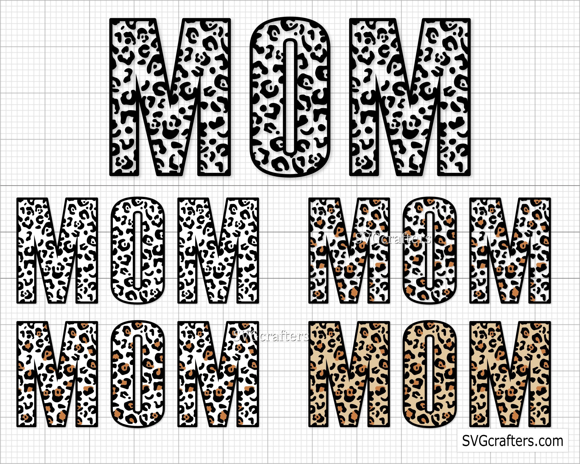 Leopard Mom Svg Leopard Print Svg Mom Leopard Png Mom Life Etsy