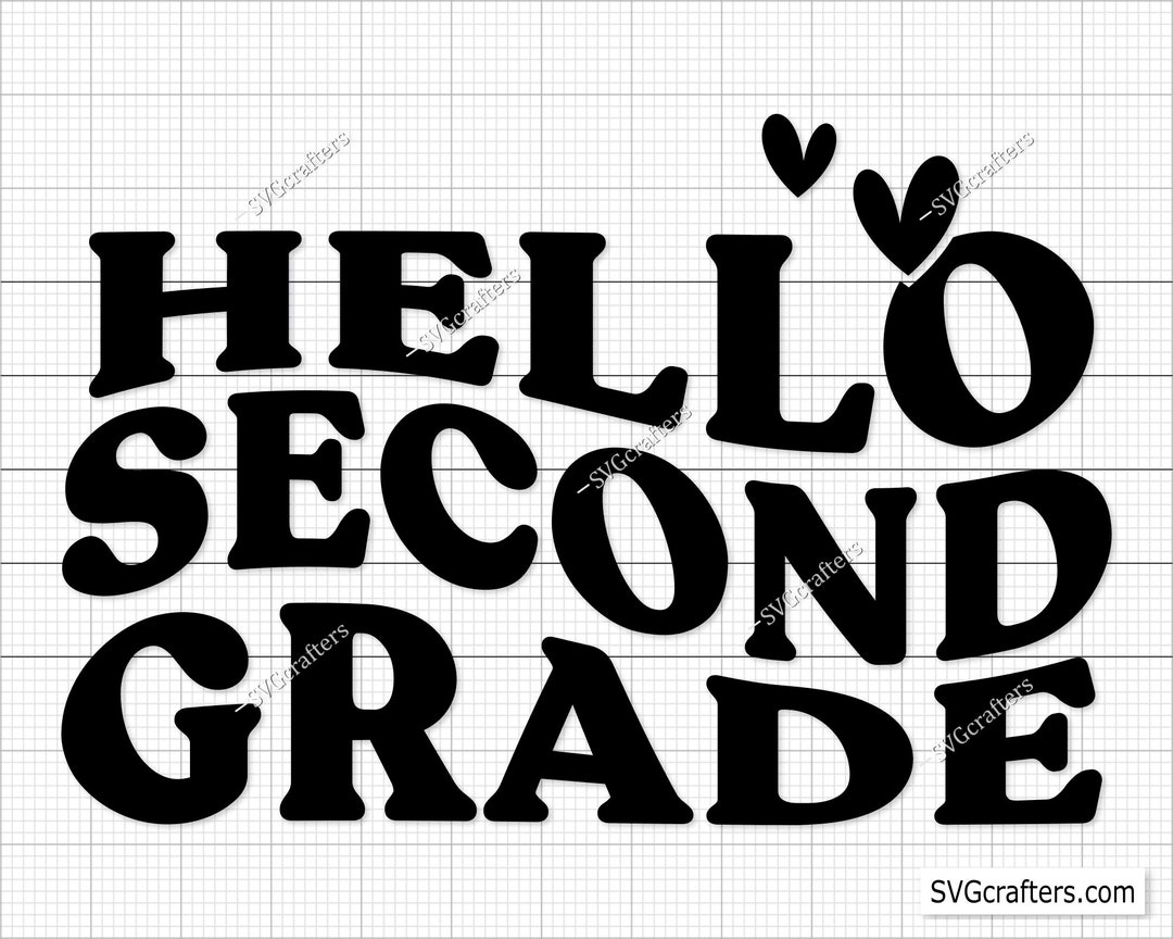 Hello Second Grade Svg, Game on Second Grade Svg Png, 2nd Grade Svg ...