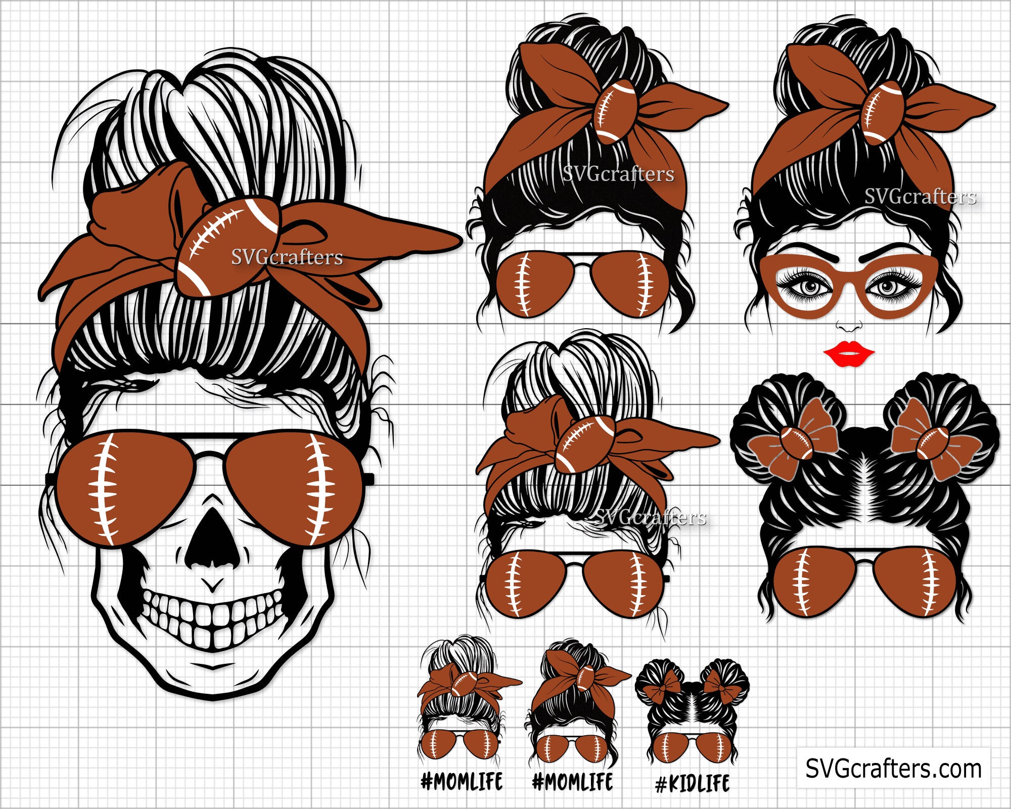 Football Mom SVG PNG Football Svg Game Day Svg Football | Etsy