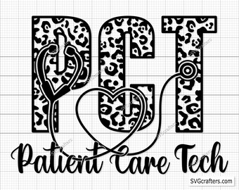 PCT Patient Care Technician Svg Png, PCT Svg, Patient Care Tech Svg ...