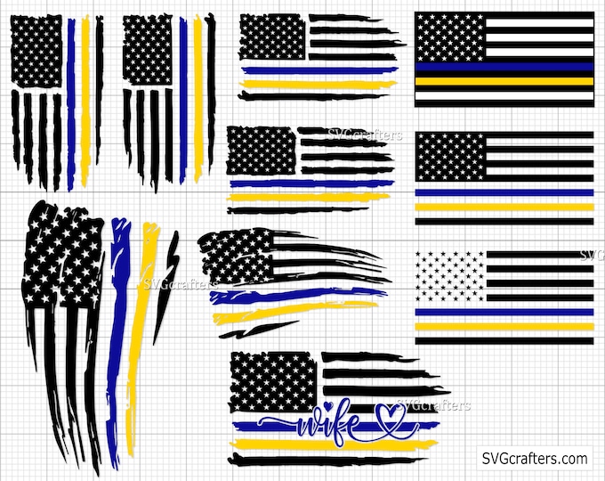 Thin Blue Gold Line Svg Thin Blue Line Svg Police Svg Back - Etsy
