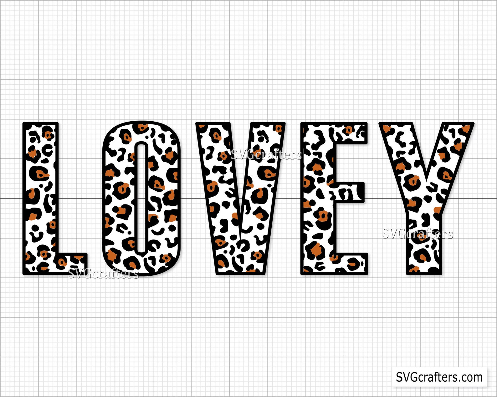 LOVEY Leopard Svg Png, Leopard Lovey Svg, Grandma Svg, Mom and Grandma ...