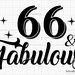 66th Birthday Svg Png, 66th Svg, Aged to Perfection Svg, 66 and ...