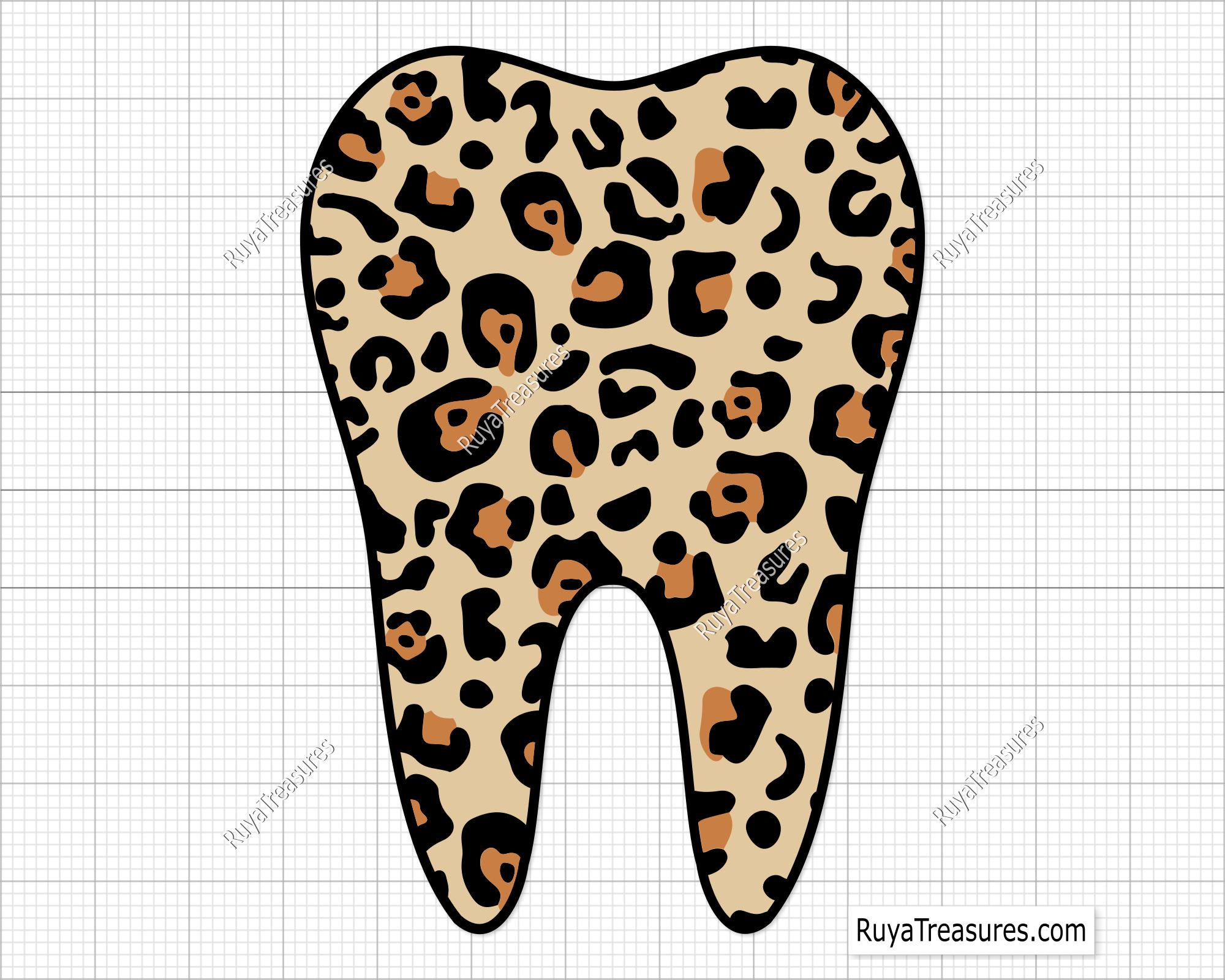 Tooth Svg, Dental Svg, Teeth Svg, Dentist Tooth Svg, Leopard Tooth Svg ...